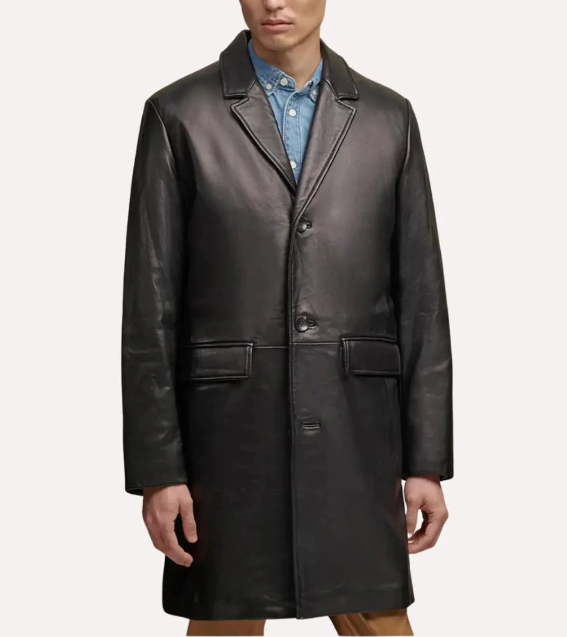 Long Coat For Men - Genuine Leather - Warm & Sturdy – Antarctic Leathers