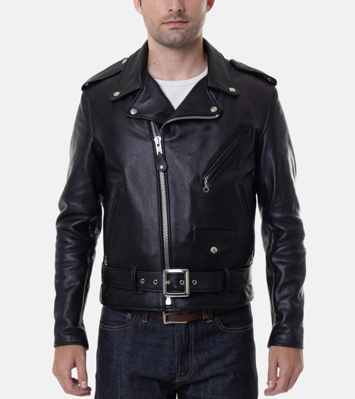 Men Biker Leather Jacket | 100% Real Gents Motorcycle Jackets ...
